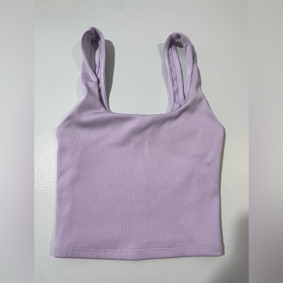 Express | Tops | Lilac Purple Express Body Contour Square Neck Ribbed ...